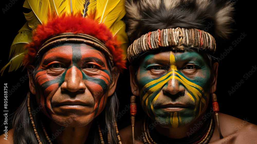The portraits of indigenous tribes in the Amazon rainforest capture ...