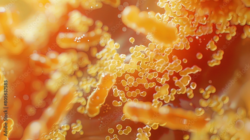 Bacterial Colonies: Close-up of Bacillus bacteria colonies growing on ...