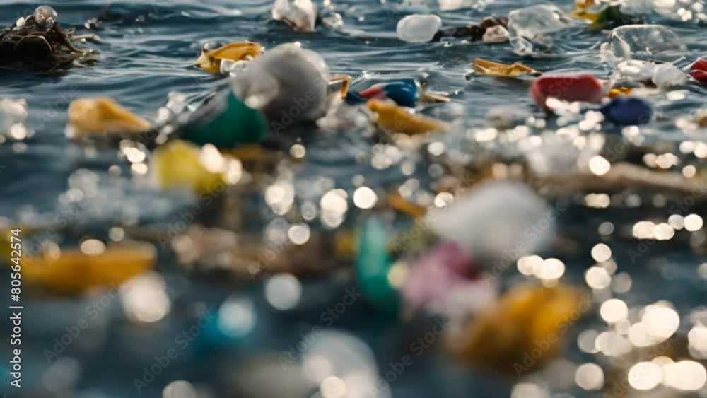 Garbage on the beach, The concept of waste disposal and proper ...