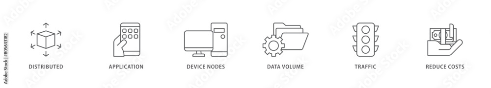 Edge computing icon packs for your design digital and printing of ...