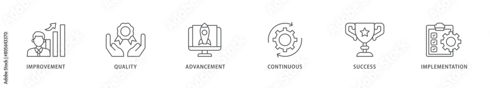 Kaizen icon packs for your design digital and printing of quality ...