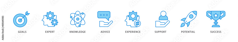 Consulting icon packs for your design digital and printing of goals ...