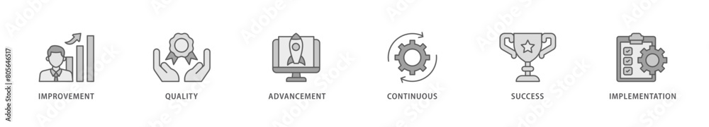 Kaizen icon packs for your design digital and printing of quality ...