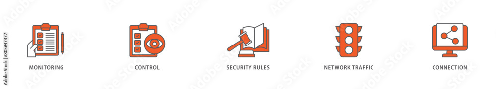 Firewall icon packs for your design digital and printing of monitoring ...