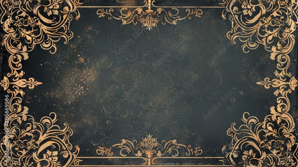 Enhance your artwork with Ornate classic templates set in vintage style ...