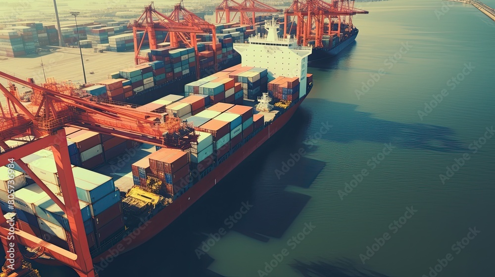 dynamic world of container terminal operations at this bustling port ...