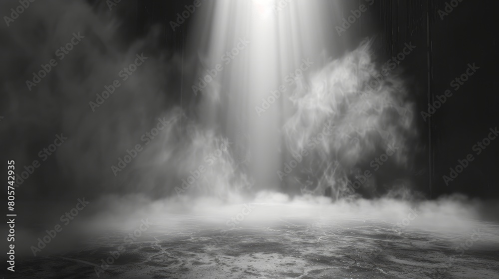 Smoke black ground fog cloud floor mist background steam dust dark ...