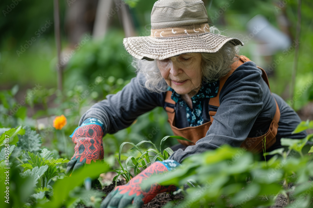 Gardening in the Sun - Practical Outdoor Wear: A senior adult gardening ...