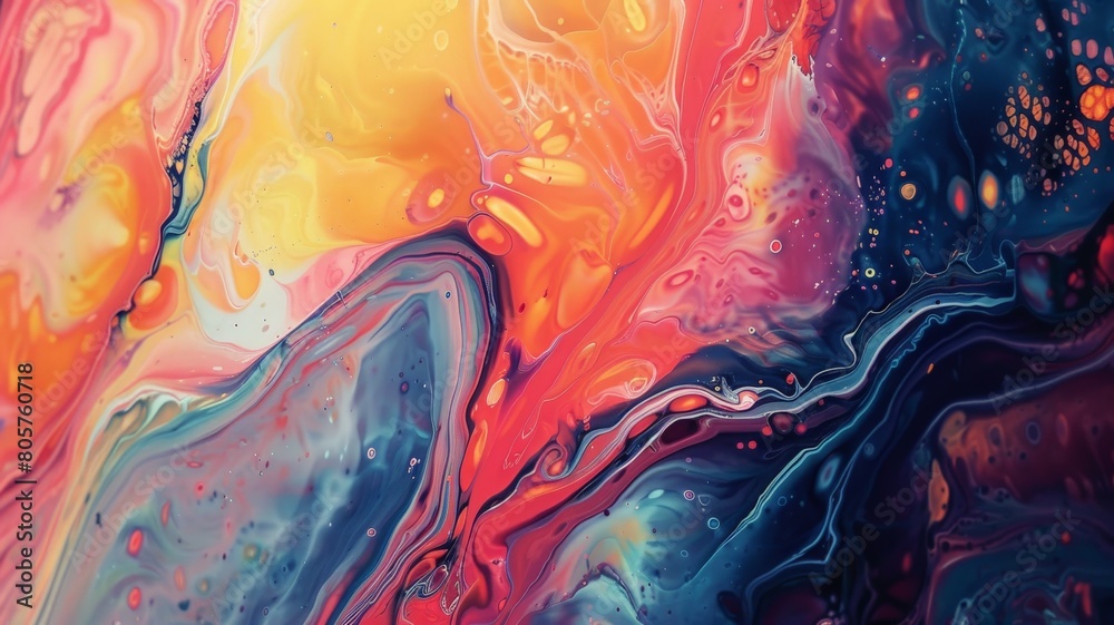 the tactile richness of an abstract oil painting, where layers of paint ...