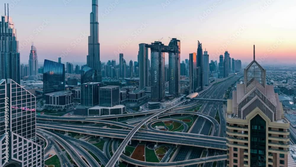 Burj Khalifa, Dubai skyline, tallest building, skyscraper view ...
