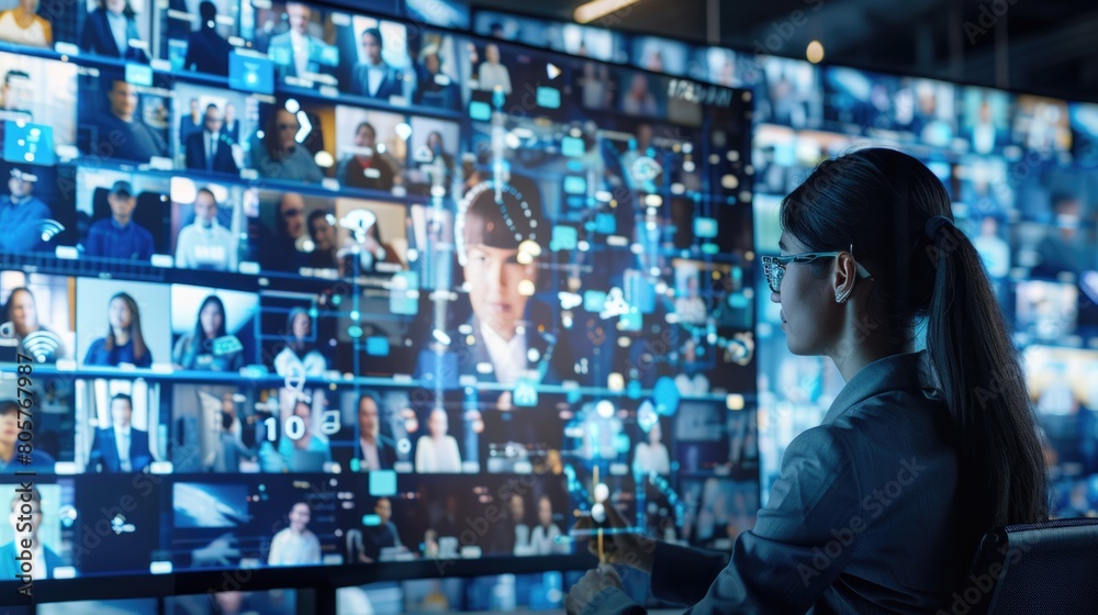 Dynamic visuals of virtual meetings: diverse teams brainstorming ...