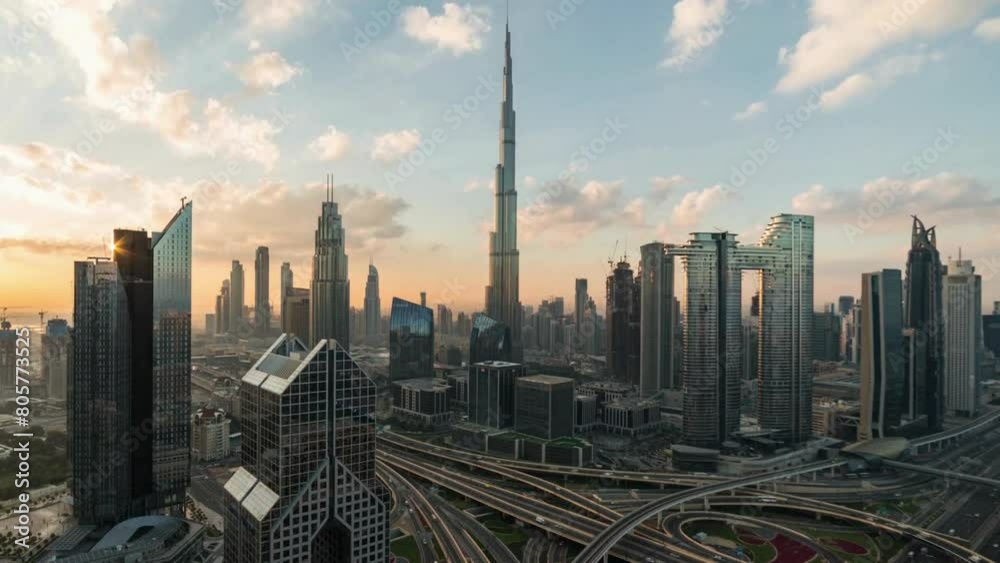 Burj Khalifa, Dubai skyline, tallest building, skyscraper view ...