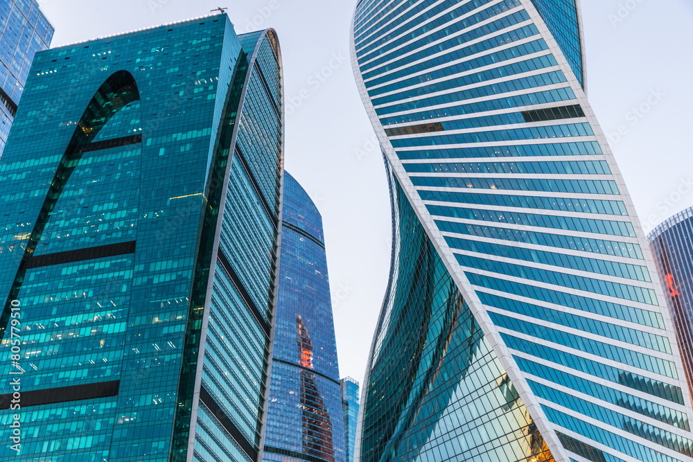 Moscow, Russia - May 3, 2024: Scyscrapers in Moscow International ...