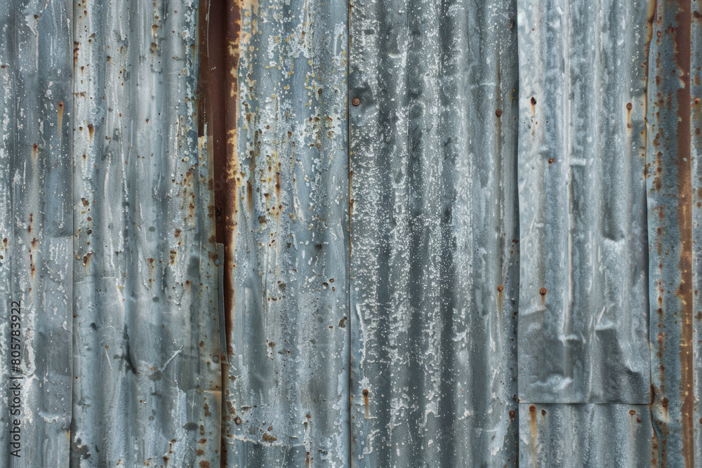 Textured surface of galvanized metal, featuring a zinc coating and ...