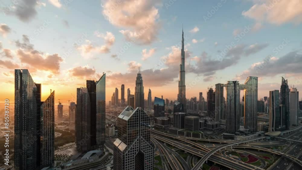 Burj Khalifa, Dubai skyline, tallest building, skyscraper view ...