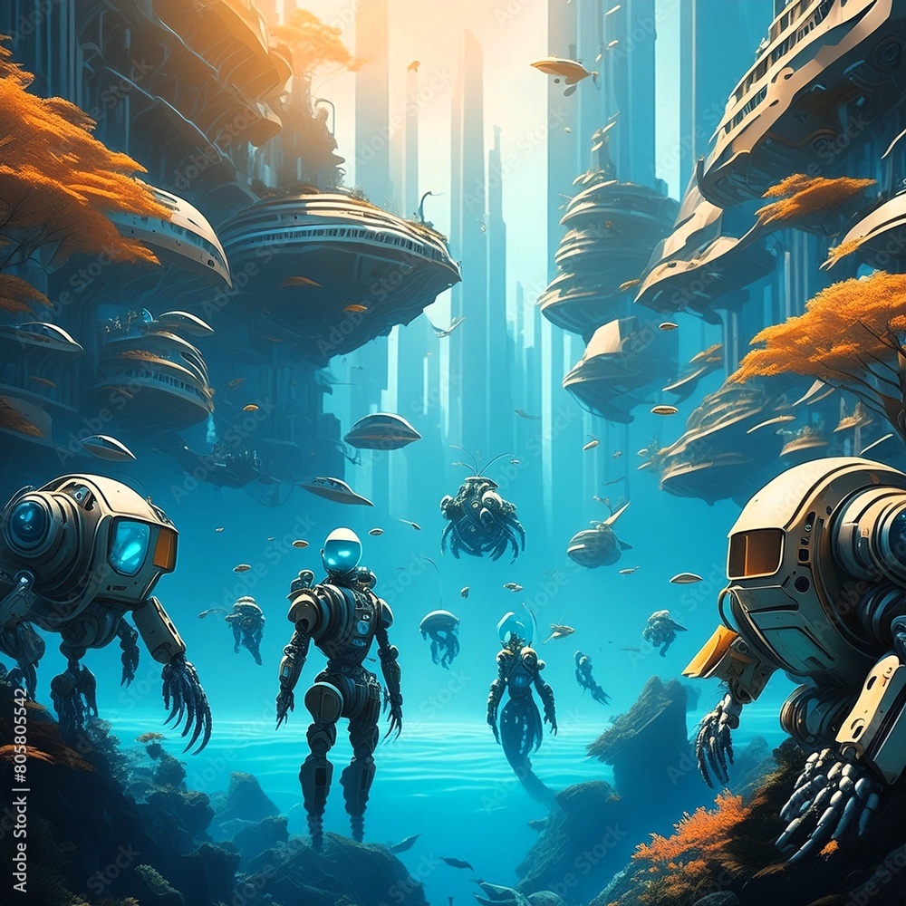 3000 Years of Humanity Coexistence with AI AI Robots in Underwater ...