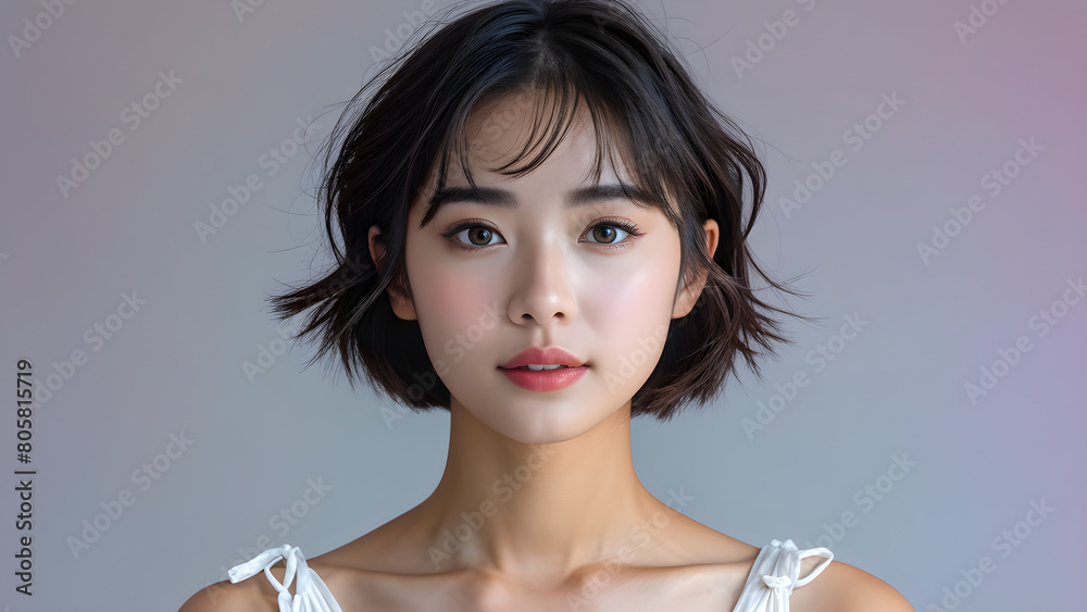 Graceful Pixie Cut For Asian Ballet Athlete Elegant Hairstyle On Beautiful Asian Ballerina