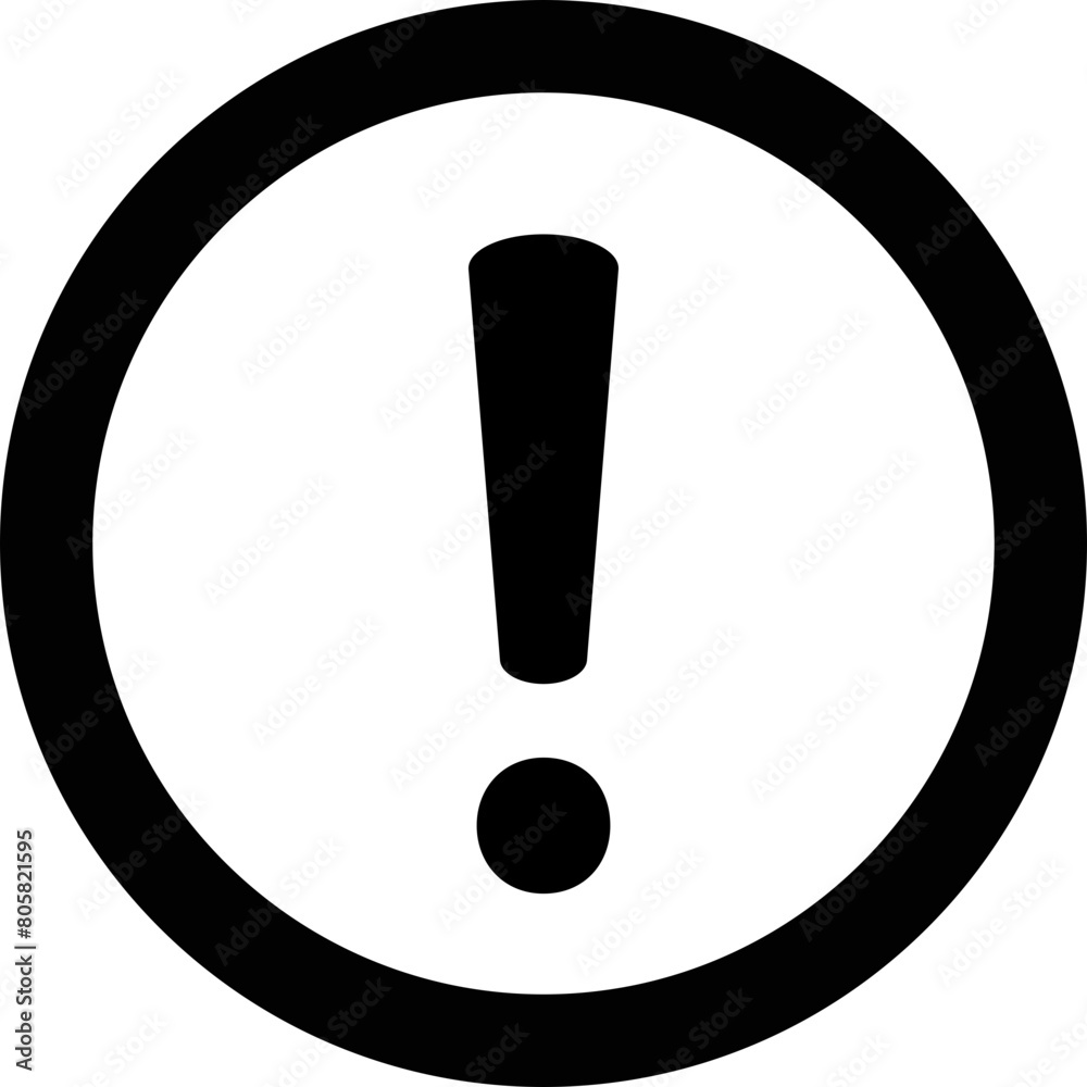 Circular warning symbols icon. Attention caution danger sign ...