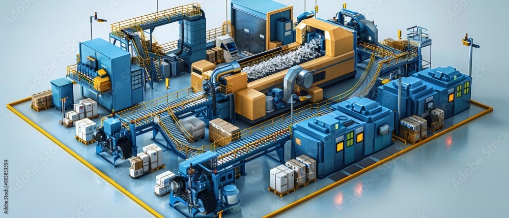 Flowchart for sorting products in the factory Stock Illustration ...