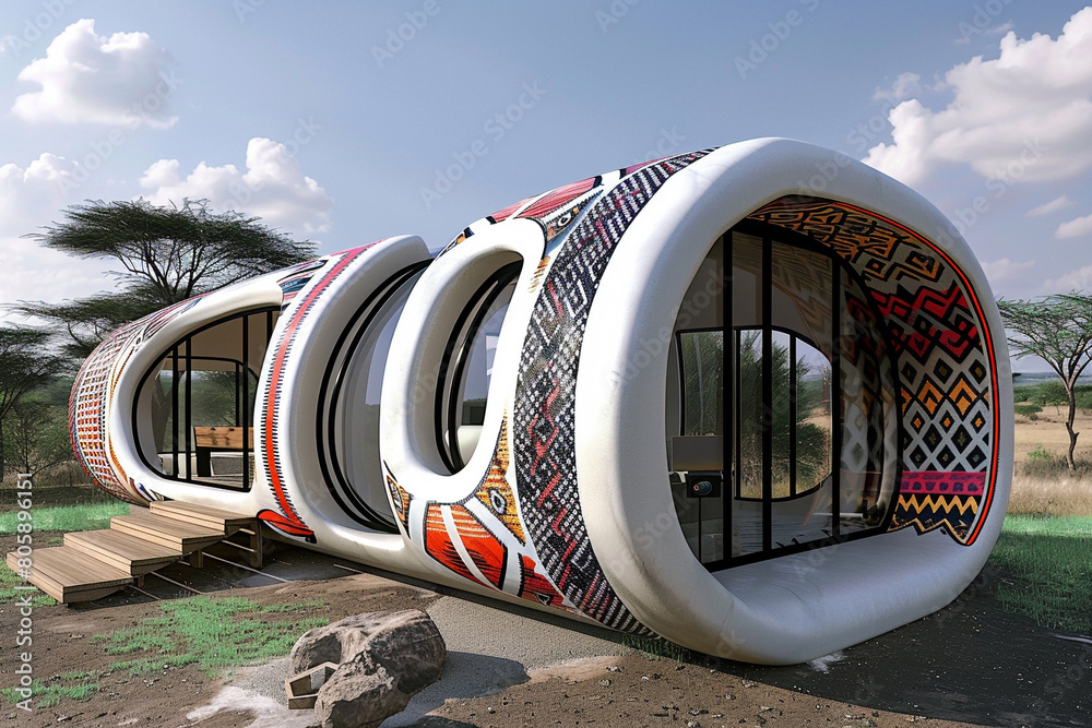 Kenyan home marries tribal patterns with smart technology for a unique ...