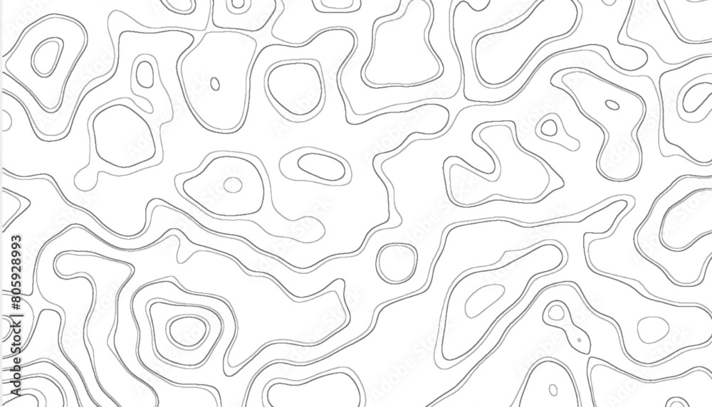 abstract Geographic backdrop and Geographic setting map contour vector ...