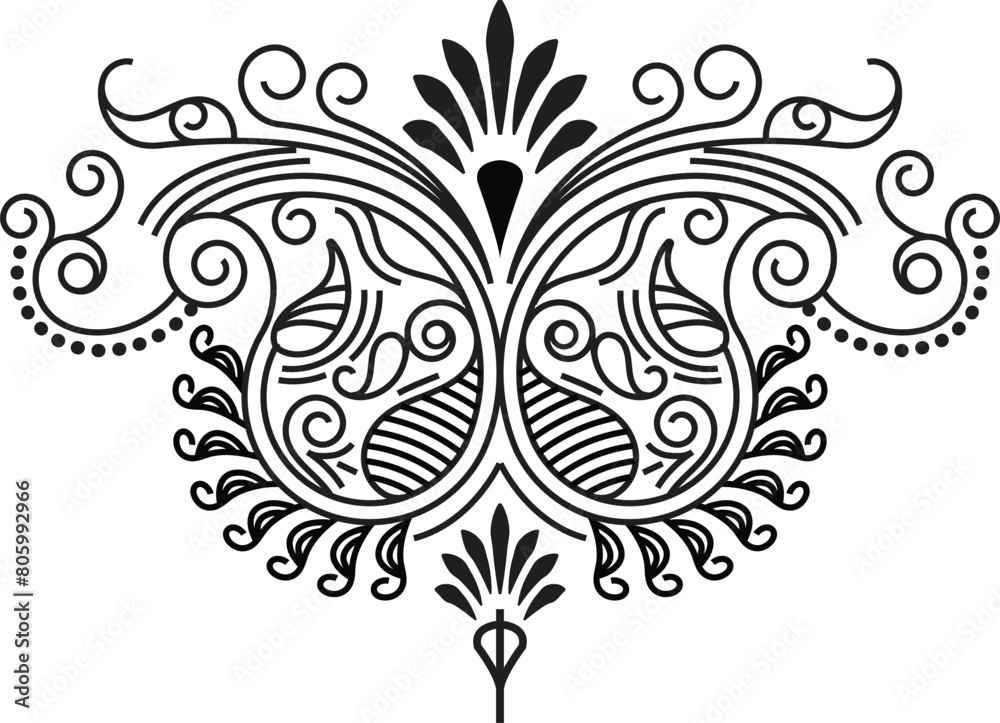 Indian Traditional and Cultural Rangoli, Alpona, Kolam, or Paisley ...