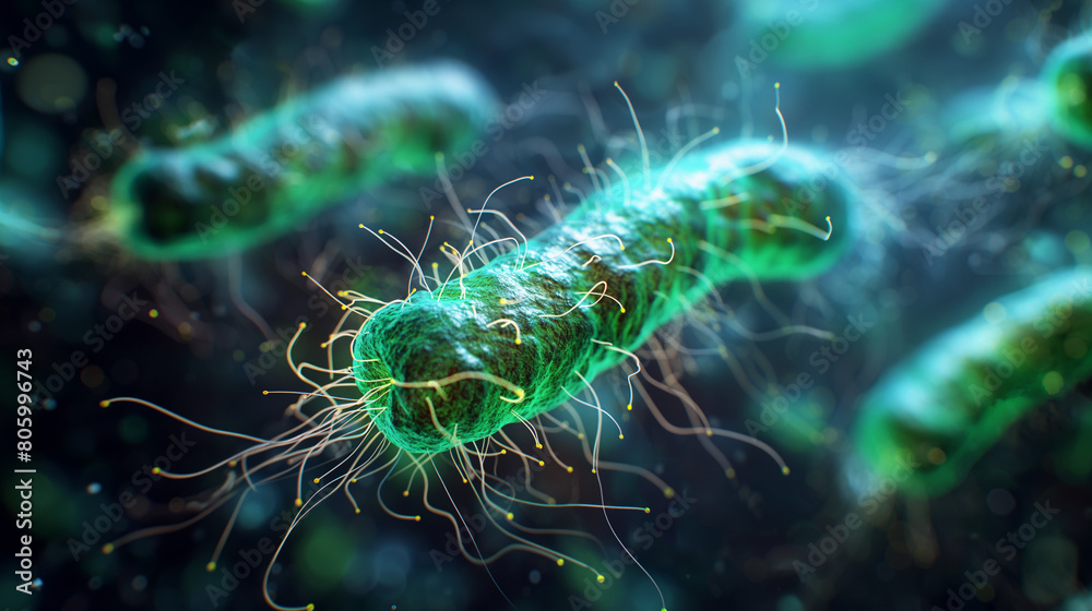 Helicobacter pylori. A bacteria causing stomach infections, linked to ...