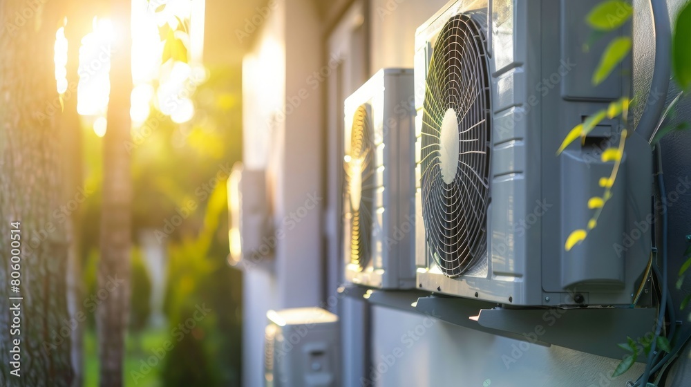 Heat pump of air-water technology for the home. Split-type inverter ...