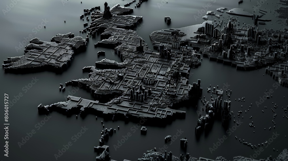 View England states Maps 3D into captivating voxel art, adding a ...