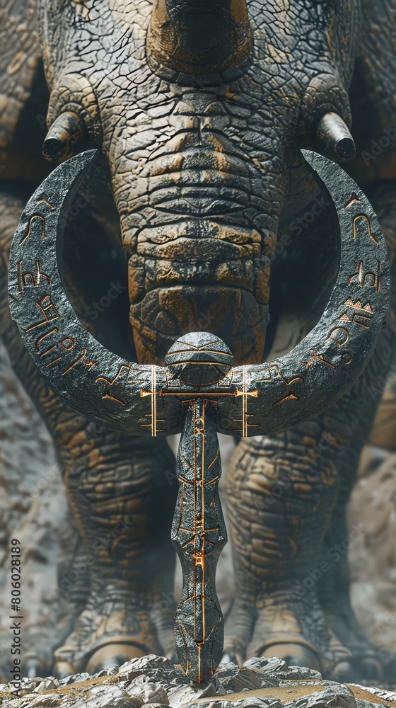 An ancient stone tablet with a glowing symbol is discovered by an ...