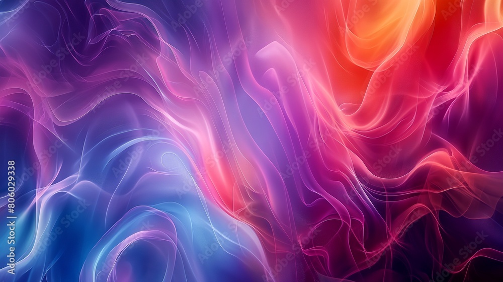 gradient background with circles and waves with abstract space deep ...