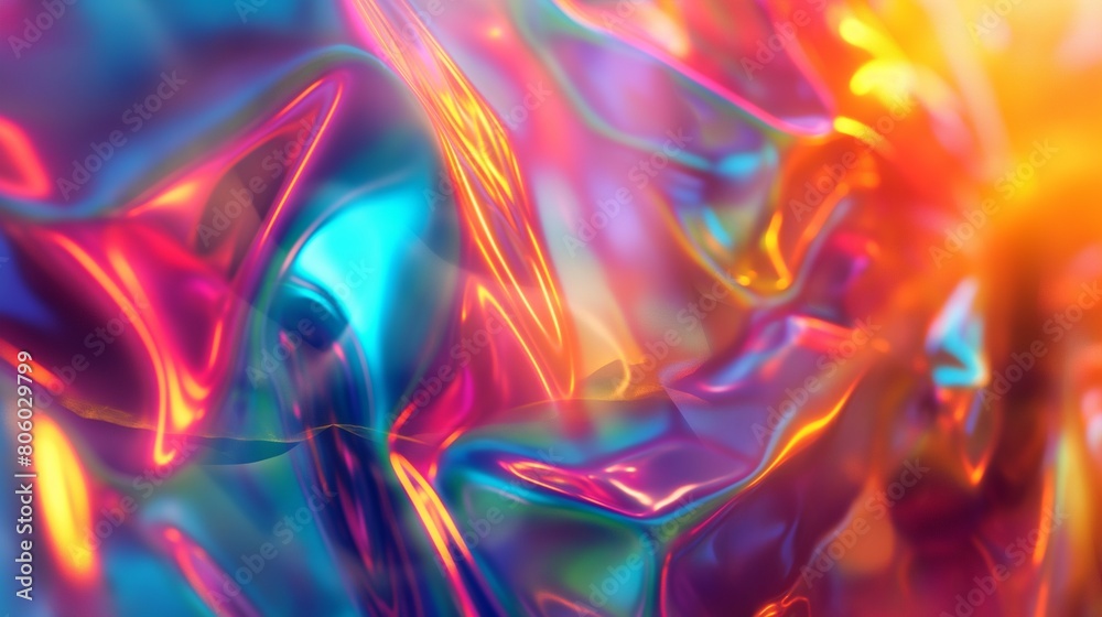 gradient background with circles and waves with abstract space deep ...