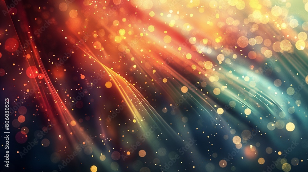 gradient background with circles and waves with abstract space deep ...