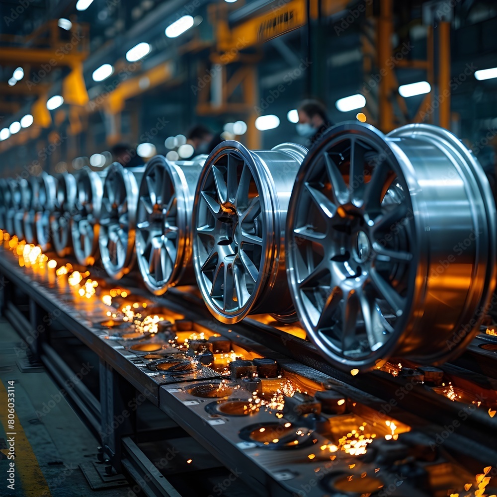 Streamlined Automotive Production A Cinematic Glimpse into a Modern ...