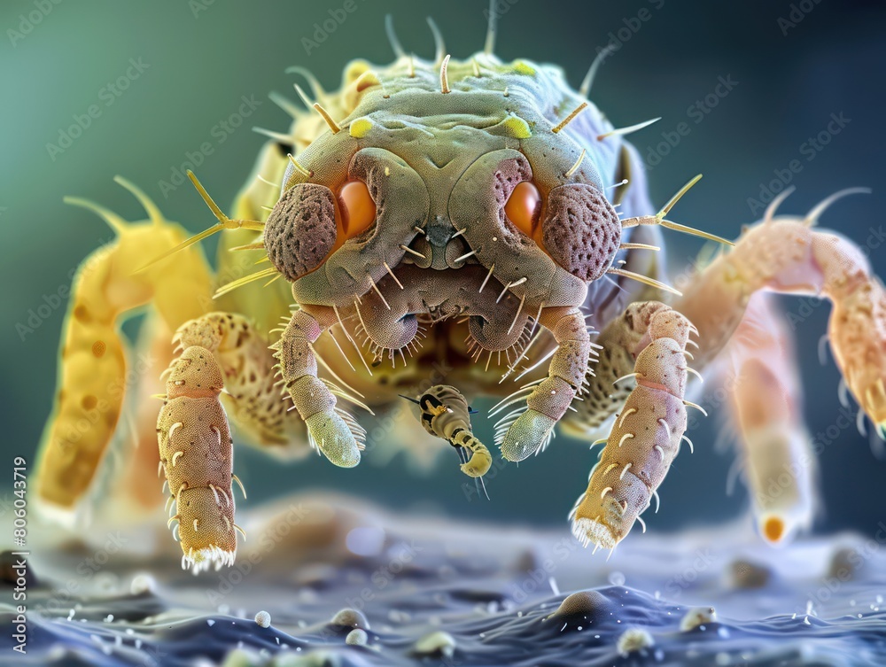 demodex blepharitis bacteria virus Stock Illustration | Adobe Stock