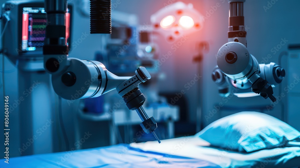 surgical laser robot arms in the operating room, future precision ...