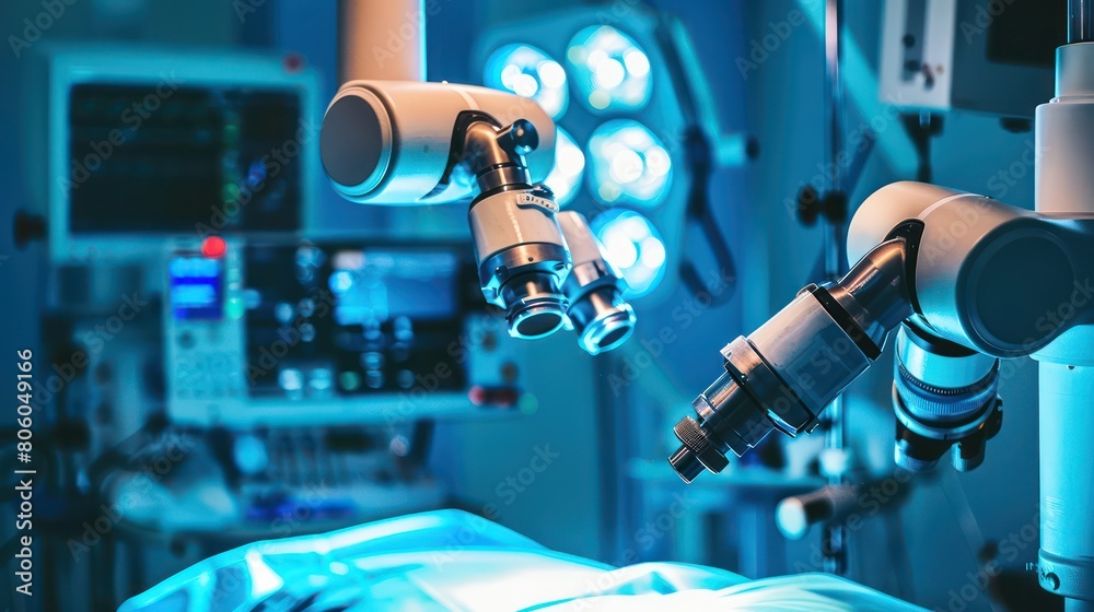 surgical laser robot arms in the operating room, future precision ...