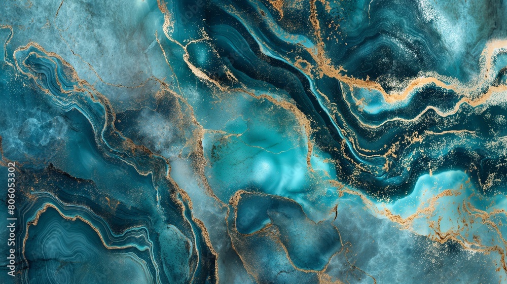 gradient background with circles and waves with abstract space deep ...