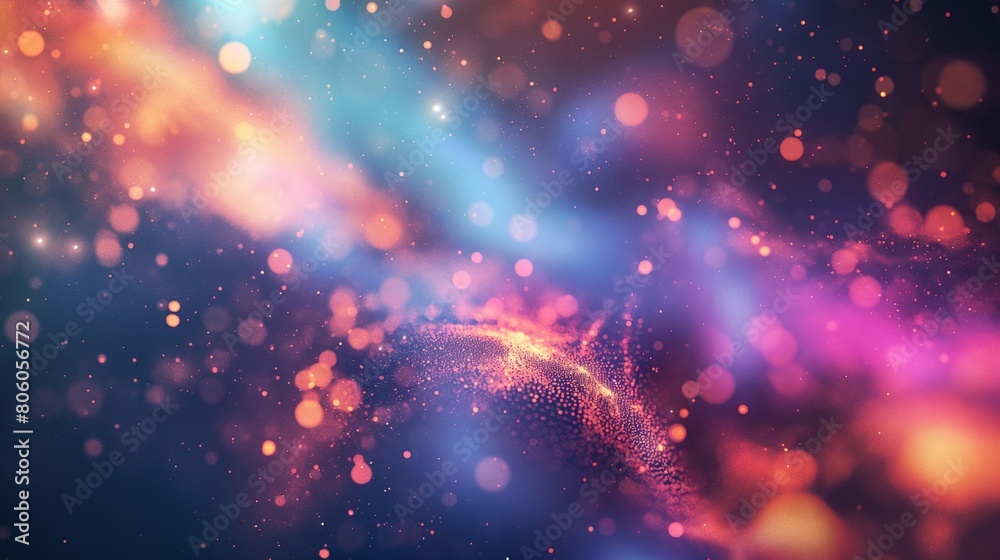 gradient background with circles and waves with abstract space deep ...