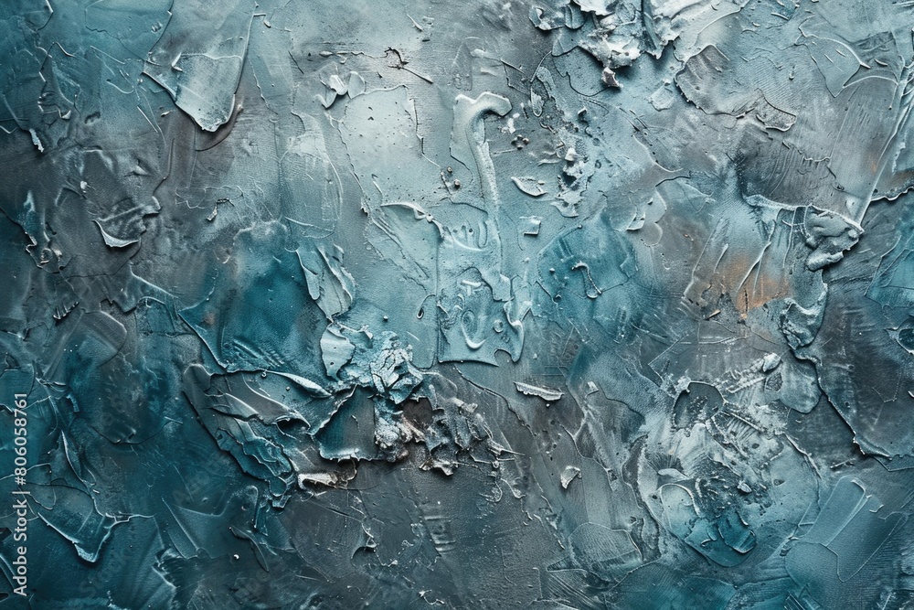 Blue and Gray Abstract Textured Gesso and Paint Effect for Modern ...