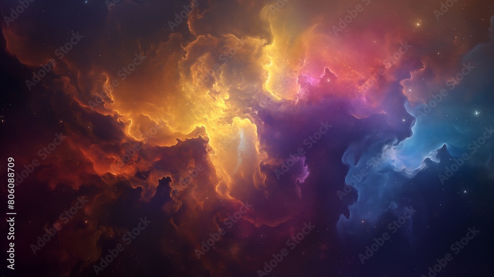 gradient background with space lights smoke background with abstract ...
