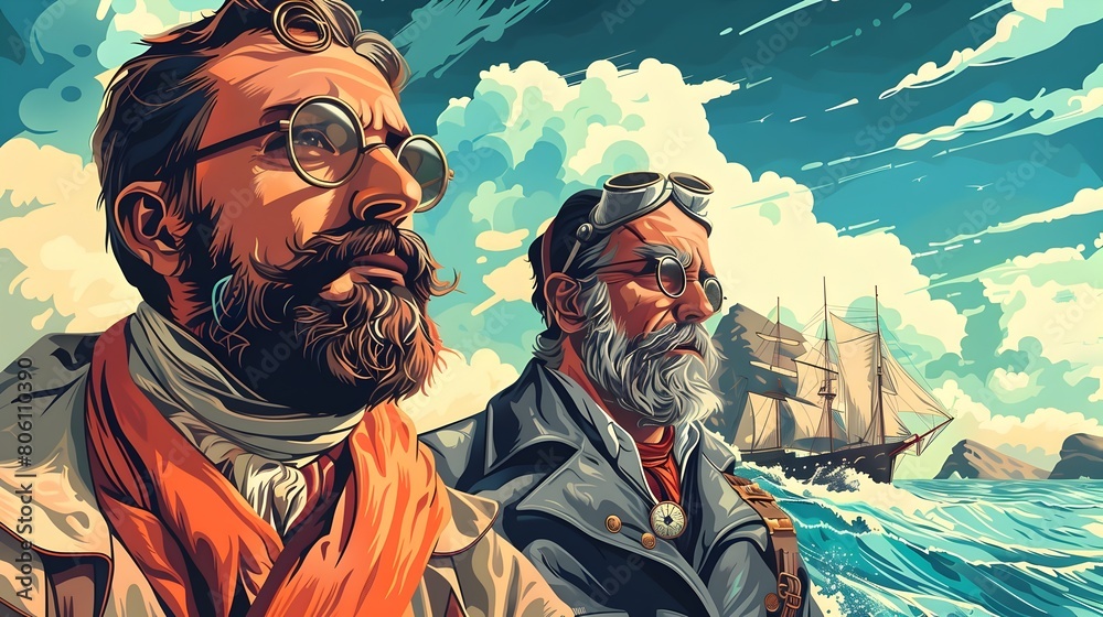 Intrepid Explorers Navigating the Untamed Wilds with Traditional Tools ...