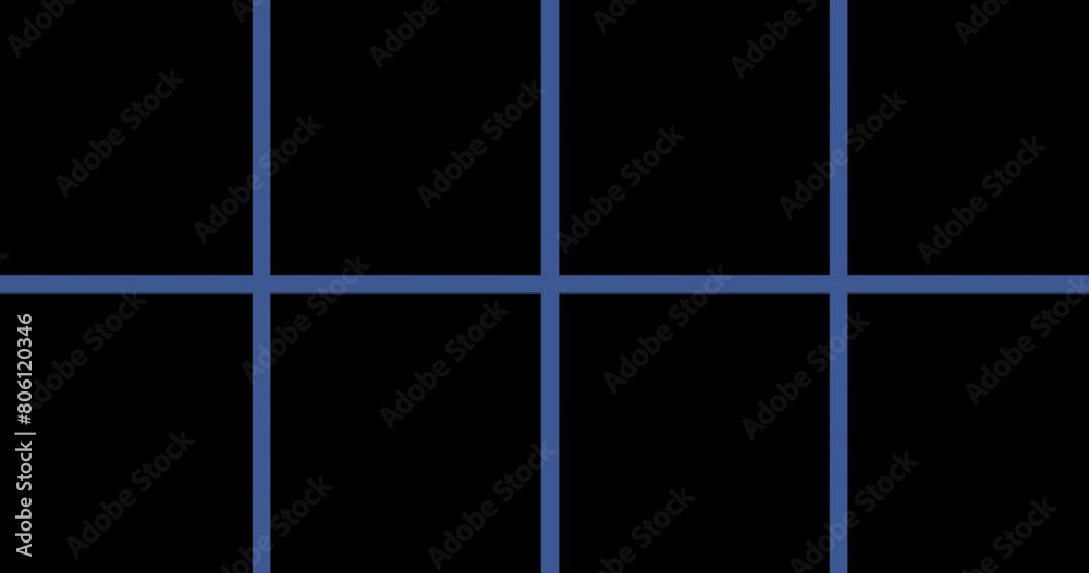 Mock-up of split screen windows in alpha channel. Multiple use. Just ...