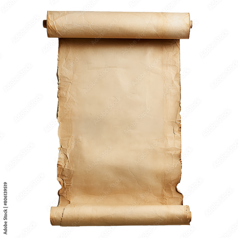 old scroll paper, vintage paper, old paper isolated on white, paper ...