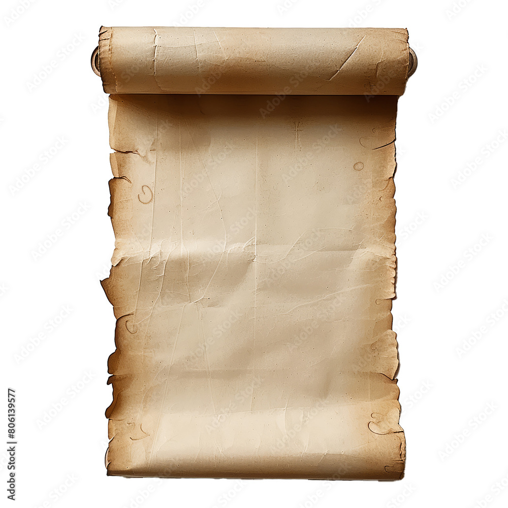 old scroll paper, vintage paper, old paper isolated on white, paper ...