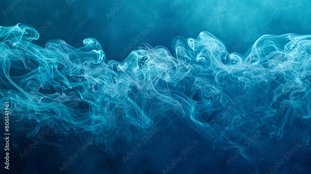 Smoke billowing in a pattern that mimics the rolling waves of the ocean ...