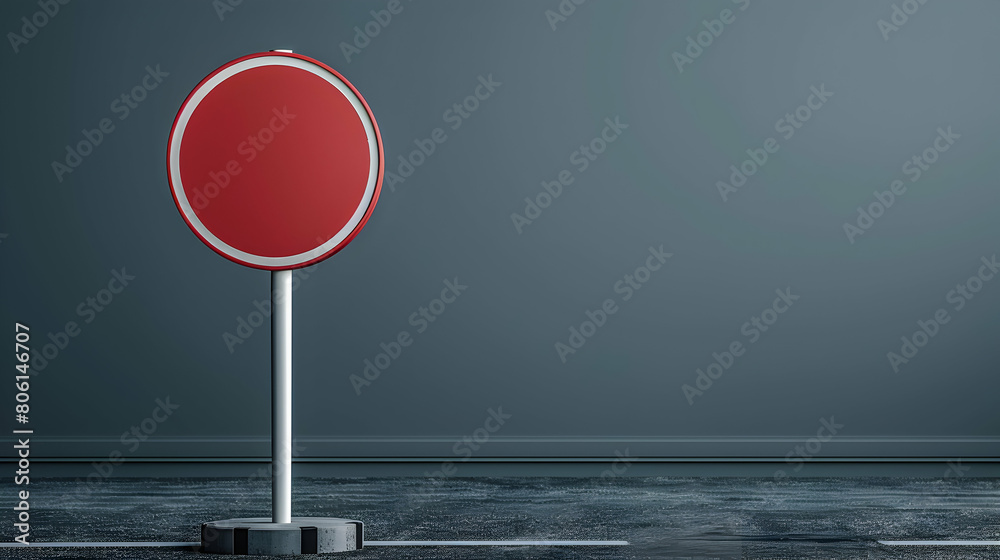 Highly Detailed Illustration of Roundabout Signboard with Ultra ...