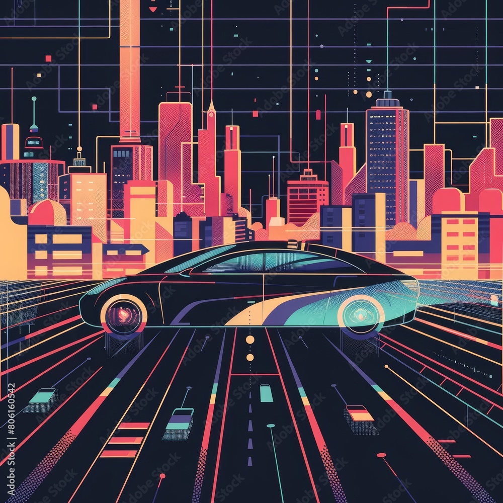 In a modern classic color palette, engineers develop autonomous ...