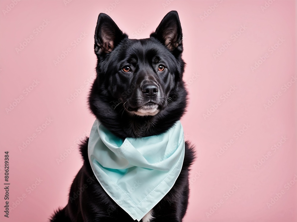 black jindo dog of korea Stock Photo | Adobe Stock