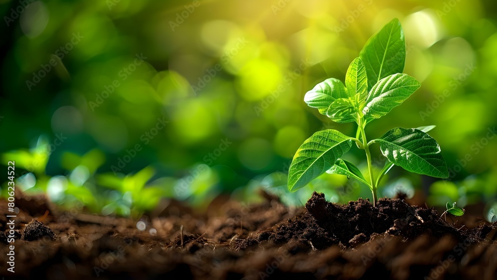 Image shows human focus on sustainability reducing carbon footprint and ...